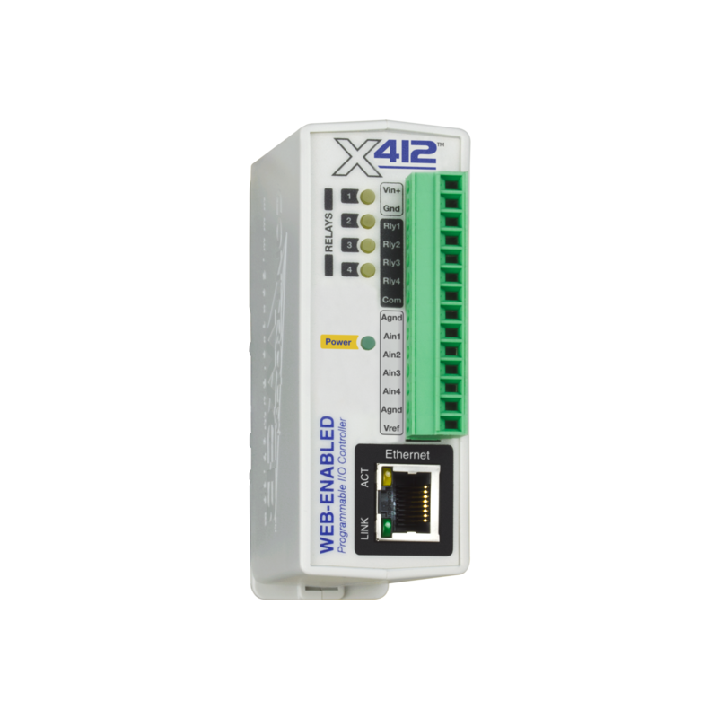 Web-Enabled 4‐Channel Relay & Analog Input Module, X-412-I - Antratek ...